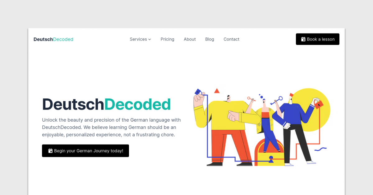 Next Level German Tutoring | DeutschDecoded